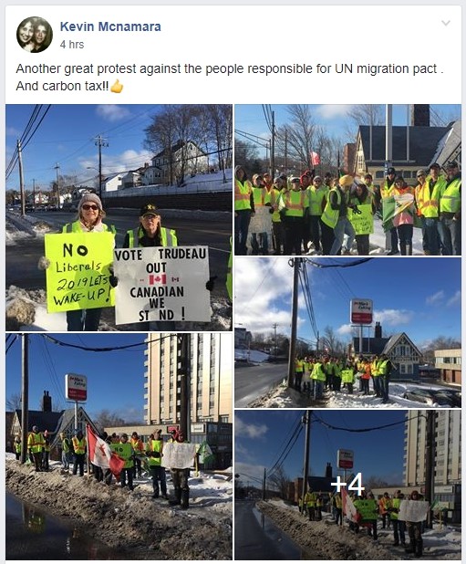 Cape Breton Yellow Vest Group Protests At MP Eyking's Office ...