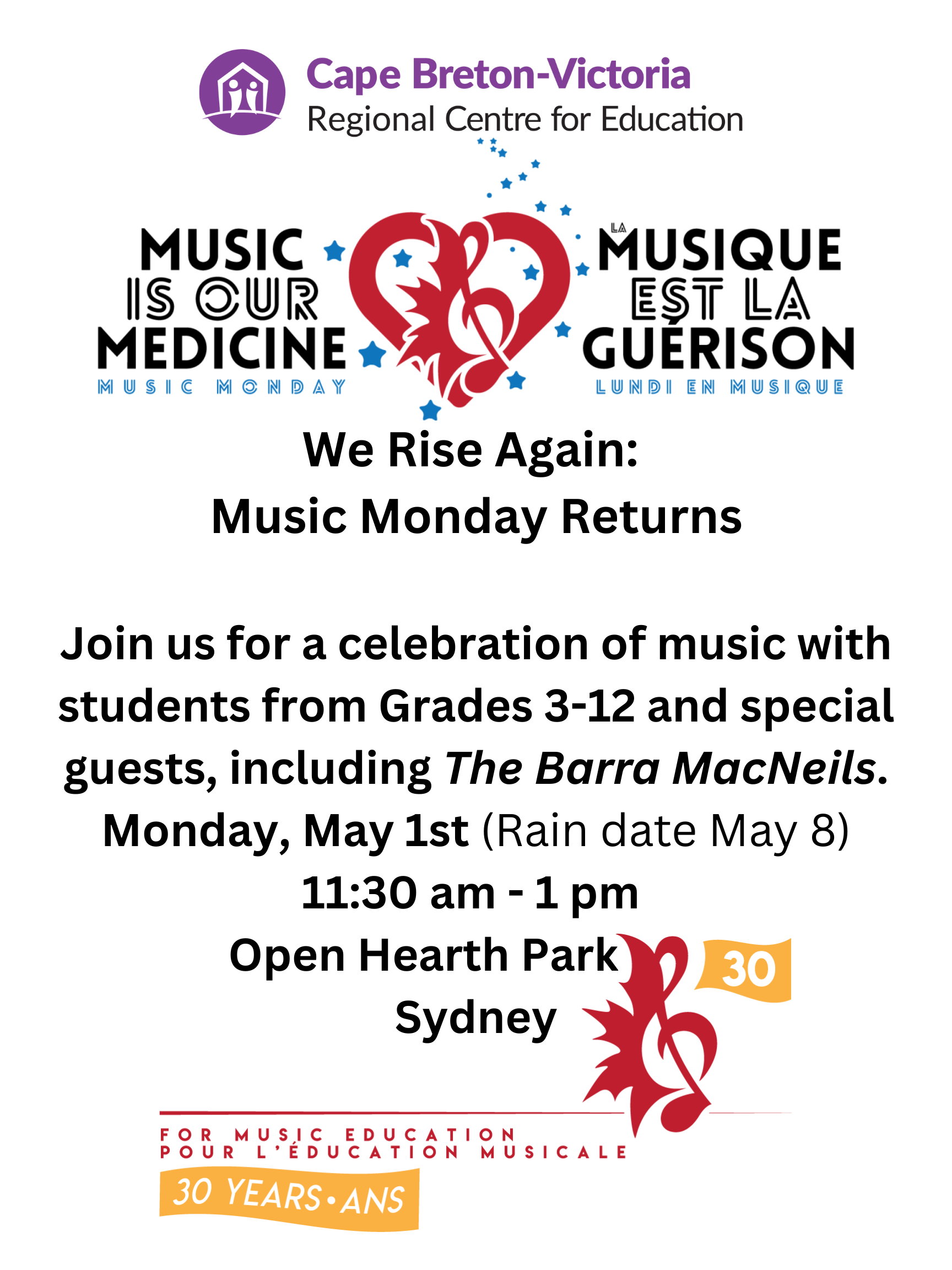 Music Monday! May 1st 11:30am at Open Hearth Park | goCapeBreton.com