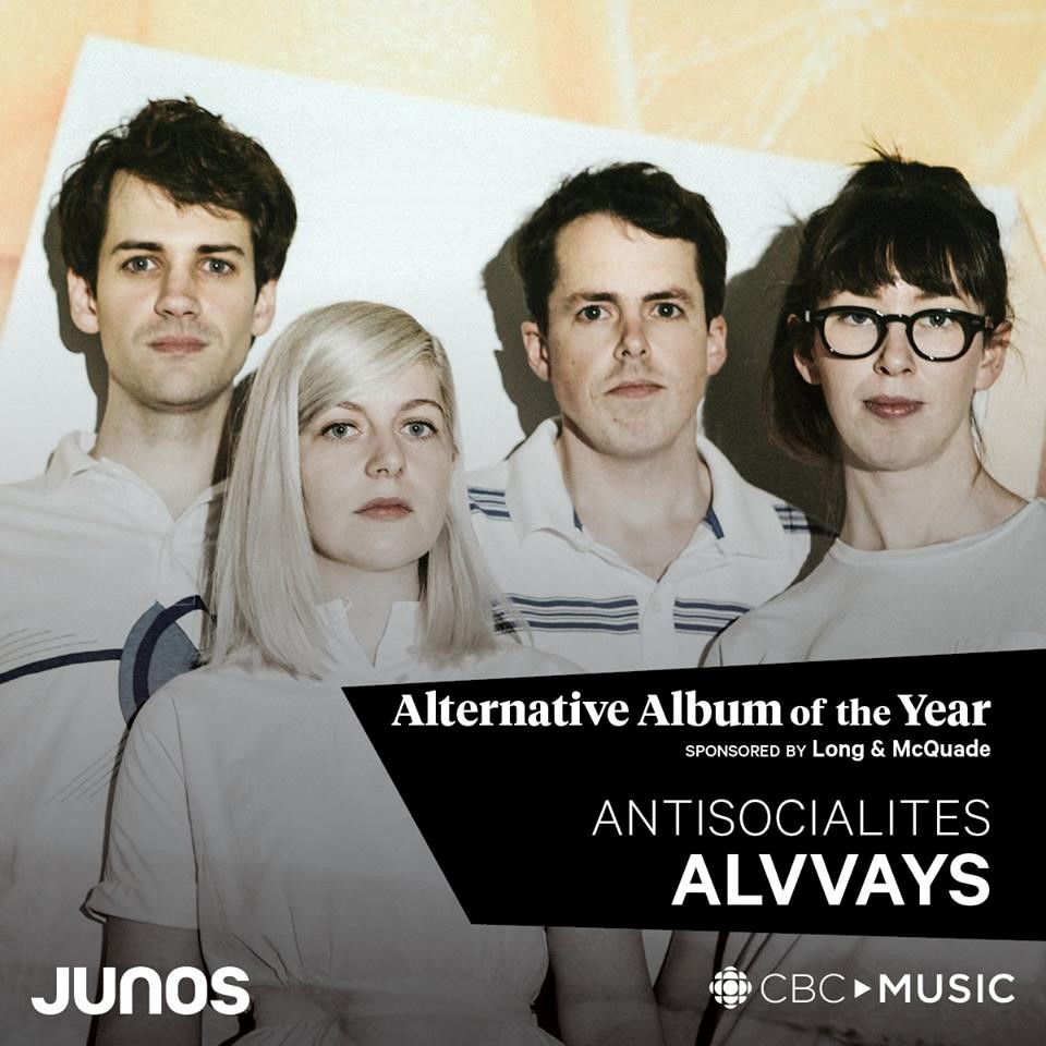 Alvvays Wins Alternative Album of the Year at Junos 2018 | goCapeBreton.com
